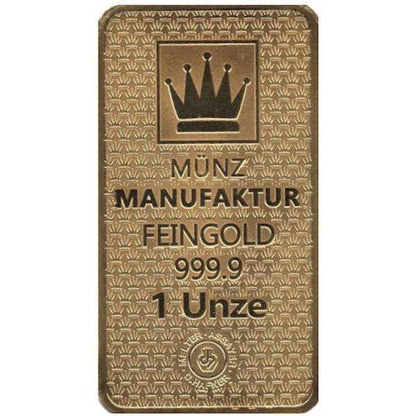 Tiger Motivbarren 1 Unze Gold